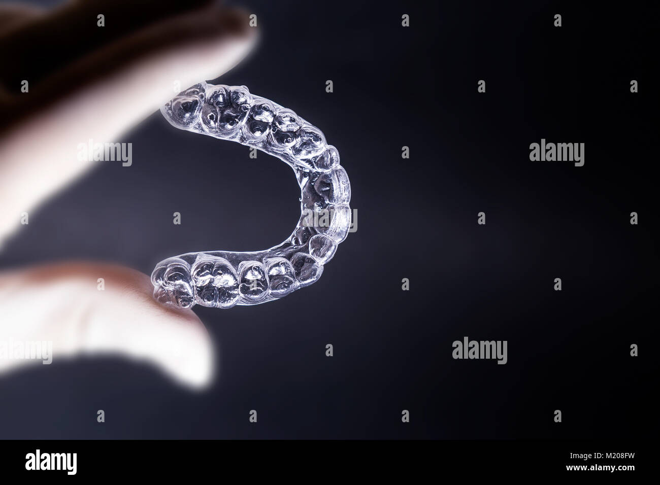 Isolated invis aligner view from studio Stock Photo - Alamy