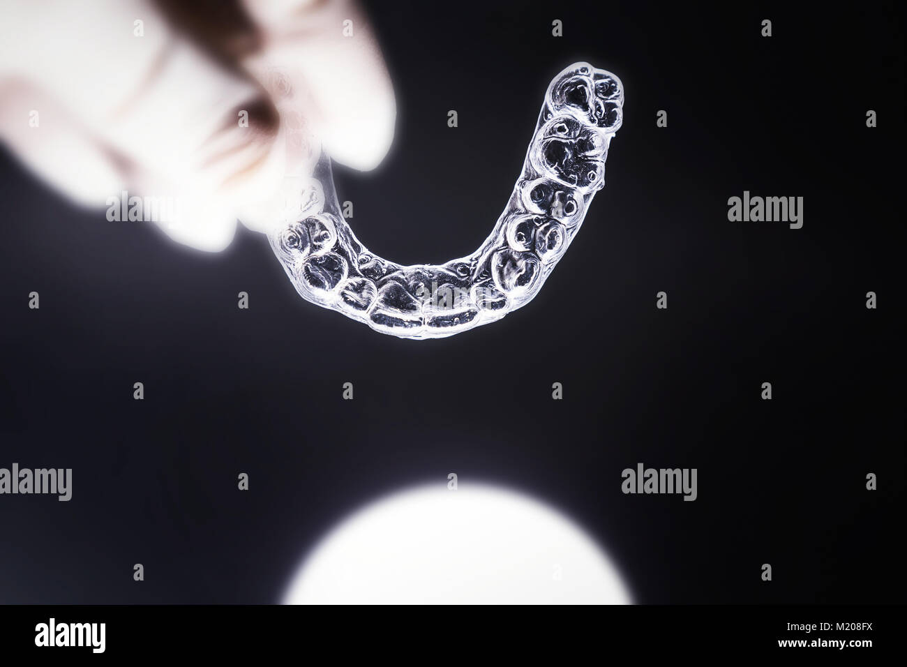 Isolated invis aligner view from studio Stock Photo - Alamy