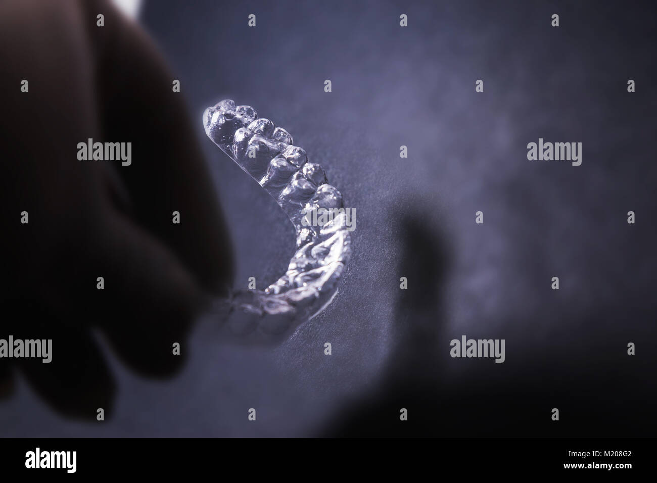 Isolated invis aligner view from studio Stock Photo - Alamy