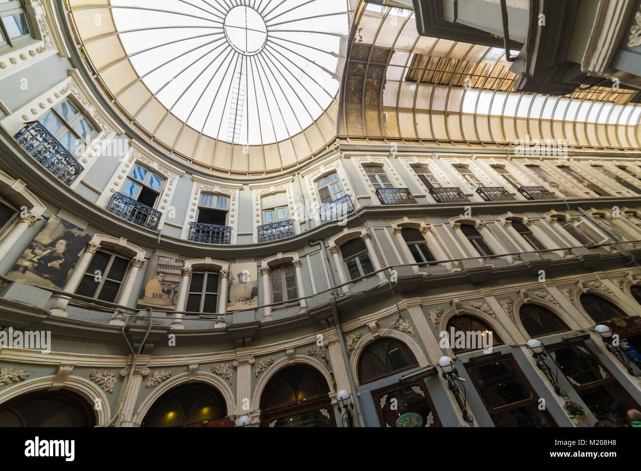 Istanbul, Turkey - May 19, 2017: Inside view from passage of Cicek ...