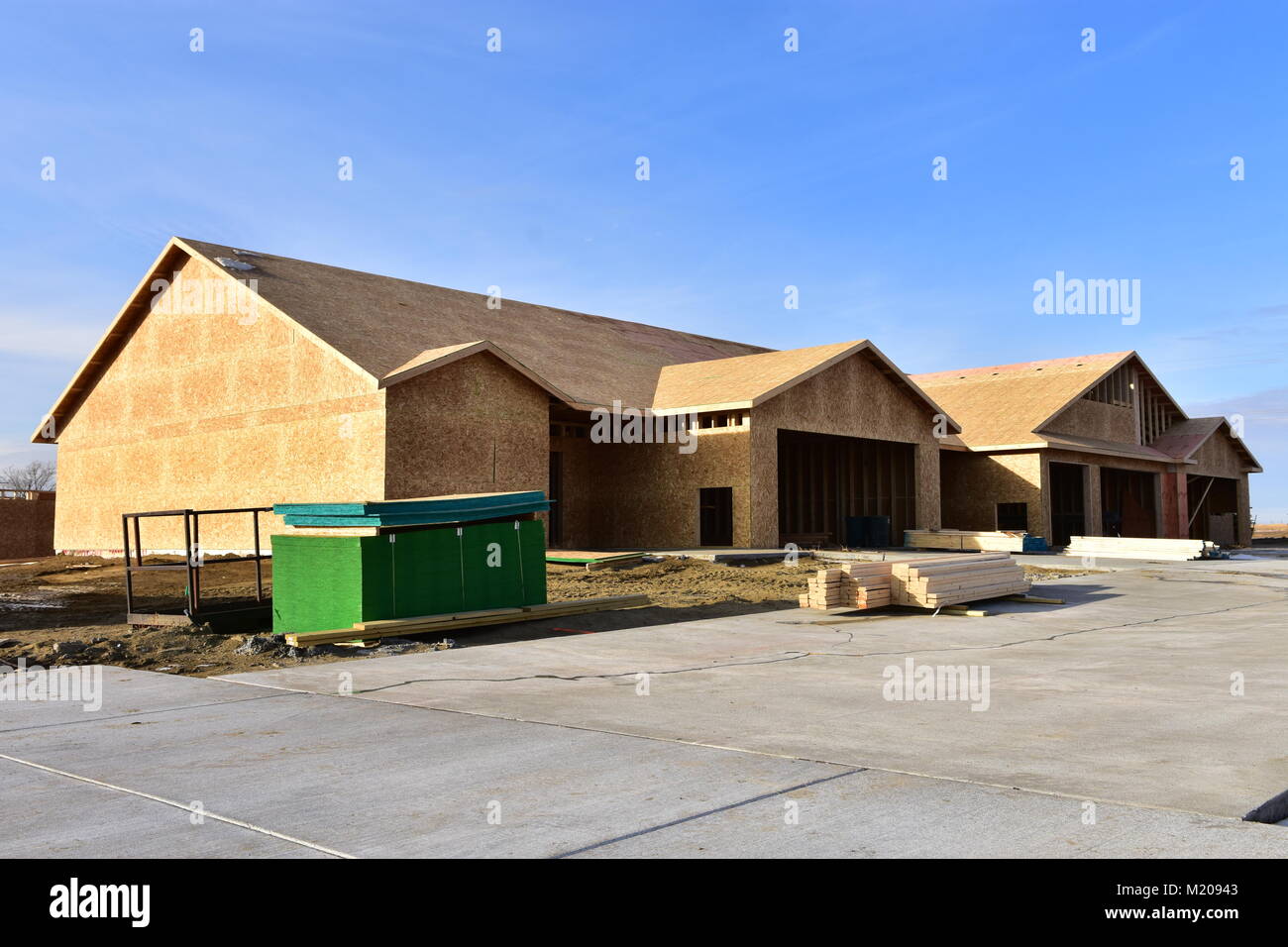 Wood frame residential building under construction Stock Photo - Alamy