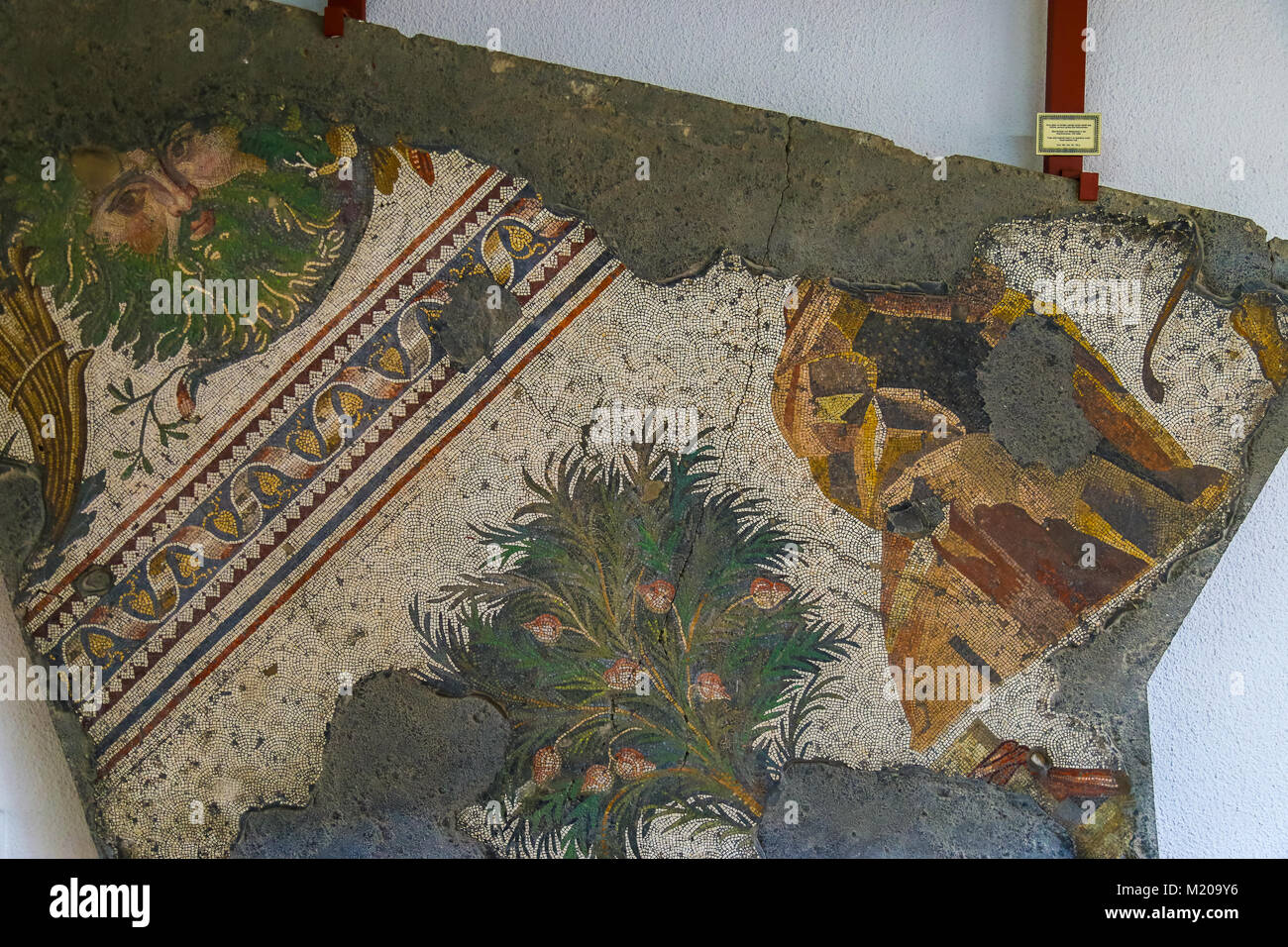 Istanbul, Turkey - May 11, 2016: Ancient mosaic revealed from the ...