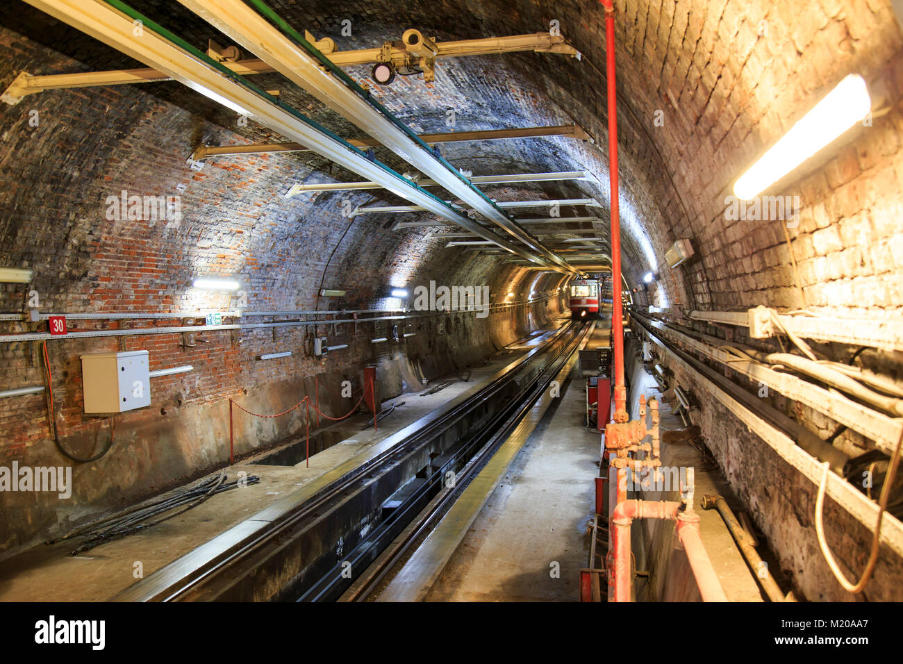 One of the oldest city metro lines view from Istanbul Stock Photo - Alamy