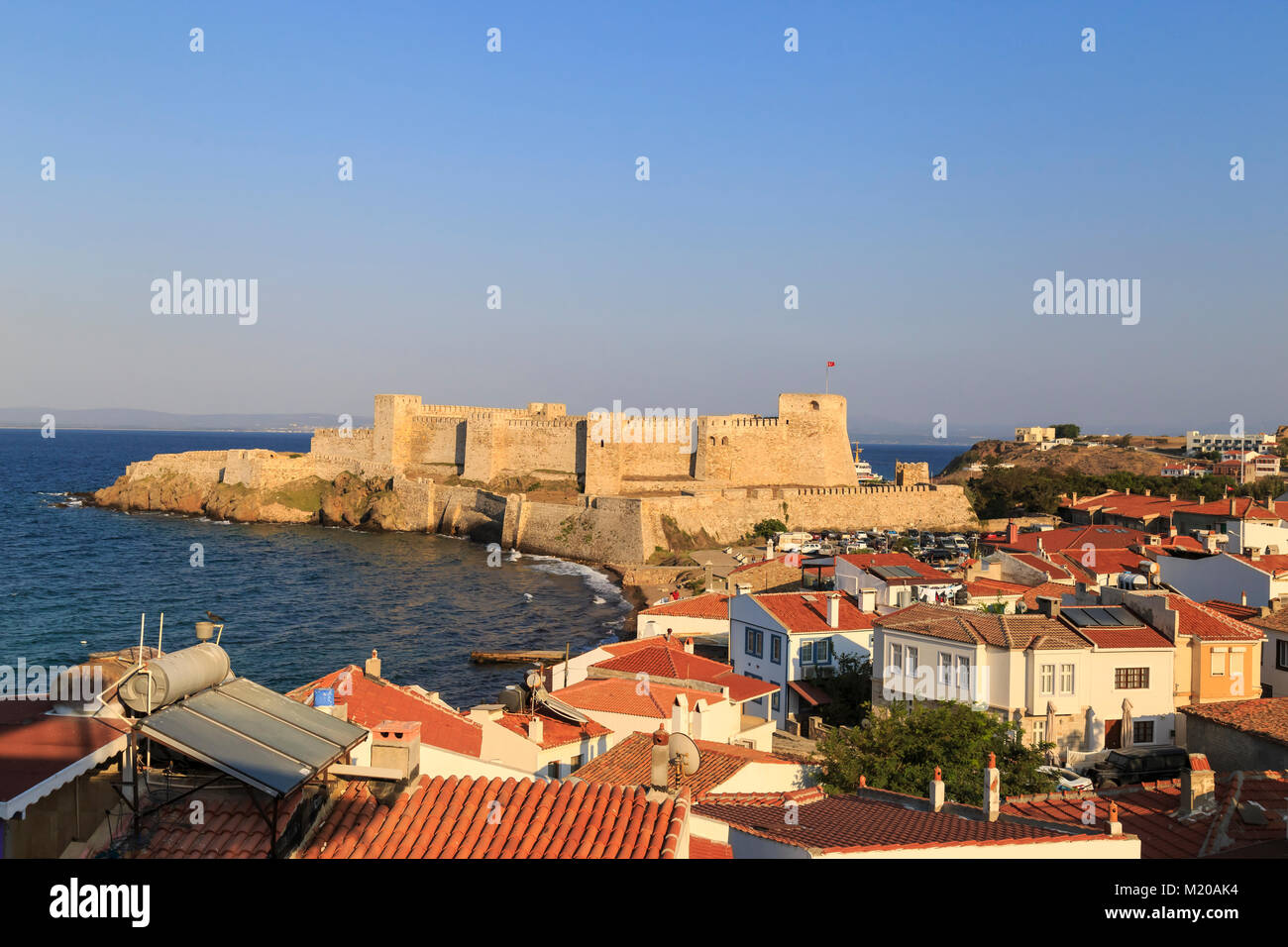 Bozcaada, Turkey: August 11, 2016: Bozcaada castle view Stock Photo - Alamy