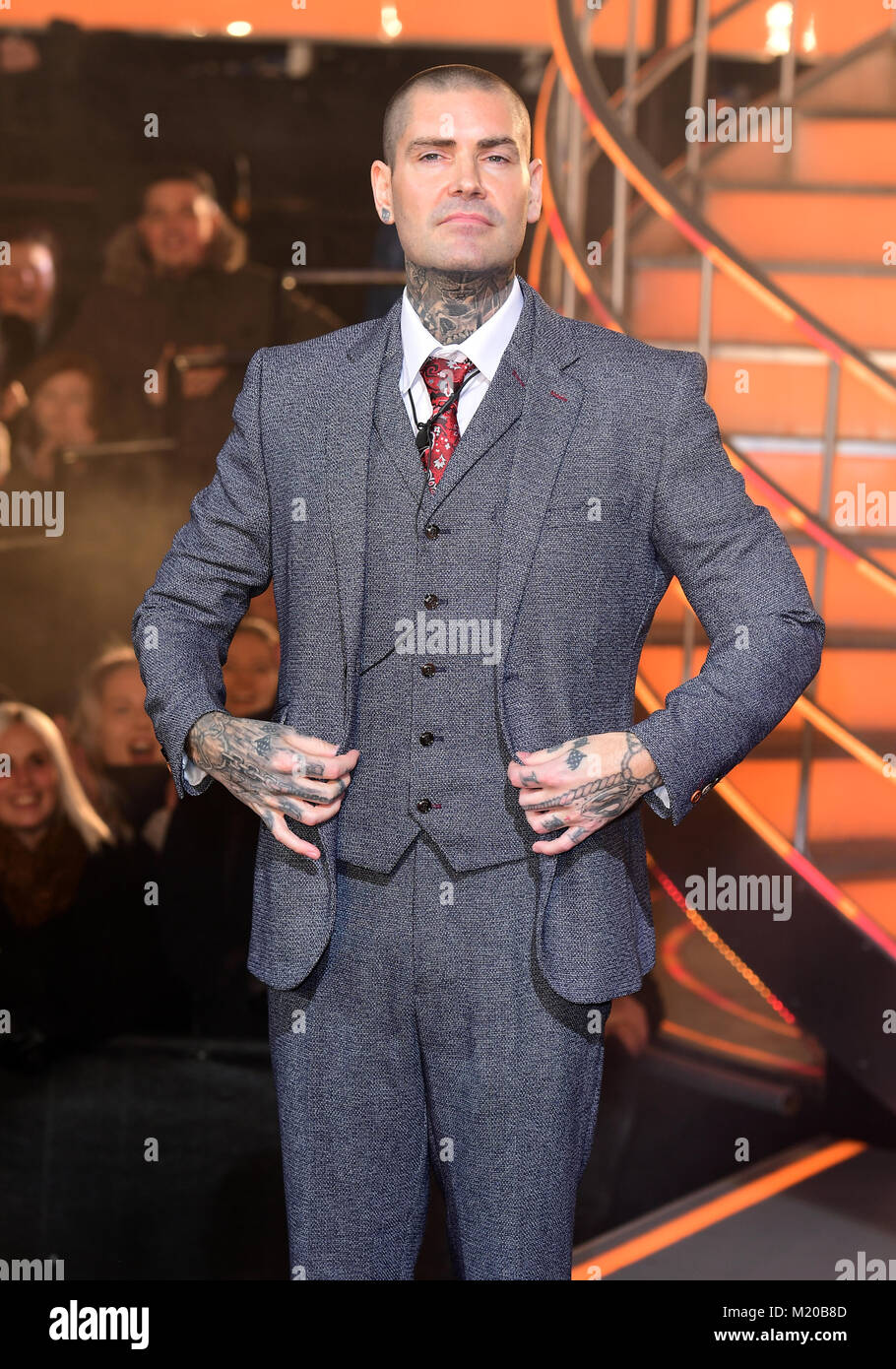 Shane Lynch is evicted during the Celebrity Big Brother Final, held at ...
