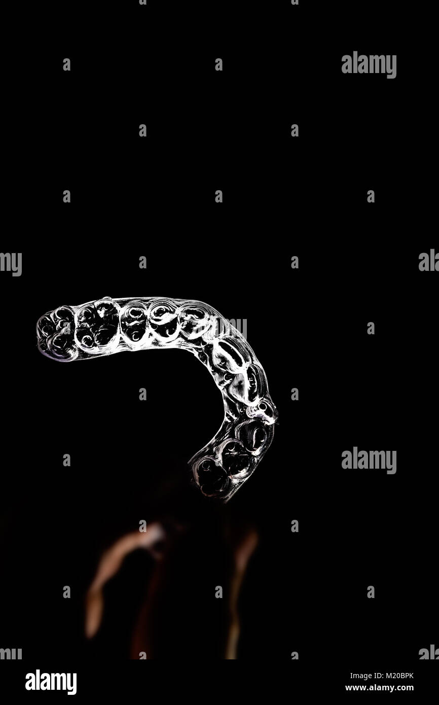 Isolated invis aligner view from studio Stock Photo - Alamy