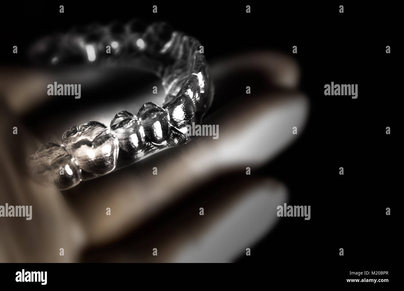 Isolated invis aligner view from studio Stock Photo - Alamy