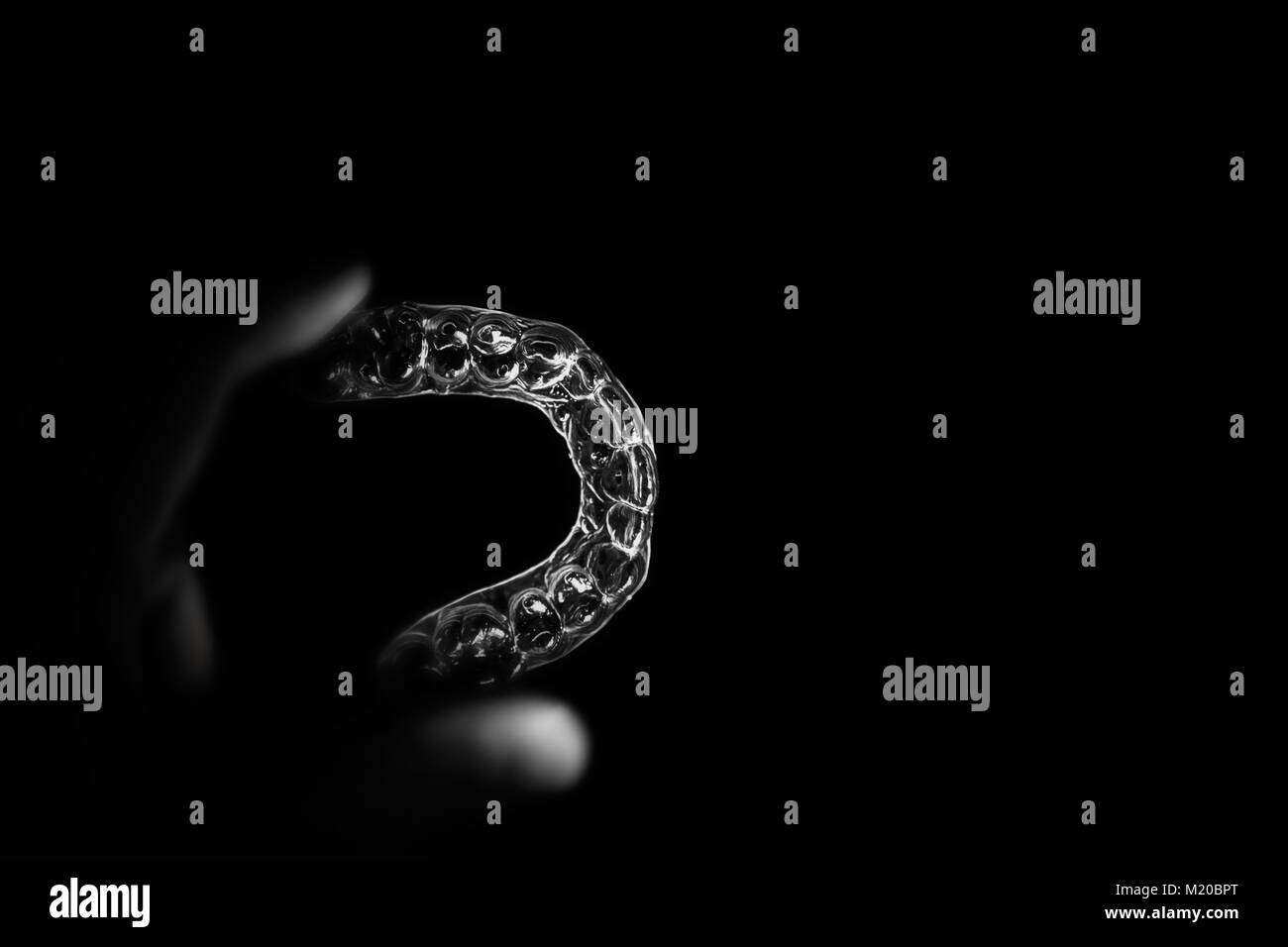 Isolated invis aligner view from studio Stock Photo - Alamy