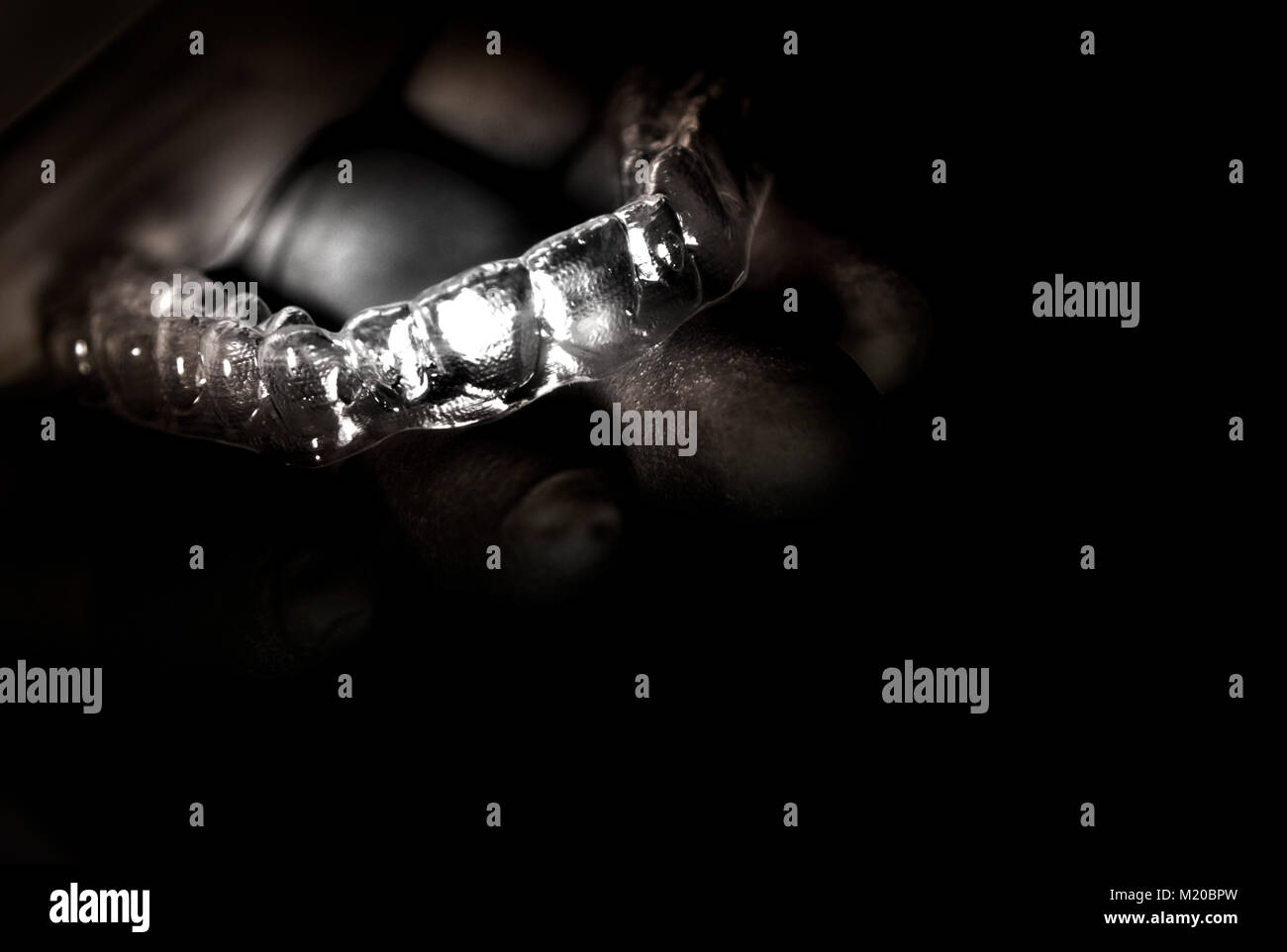 Isolated invis aligner view from studio Stock Photo - Alamy