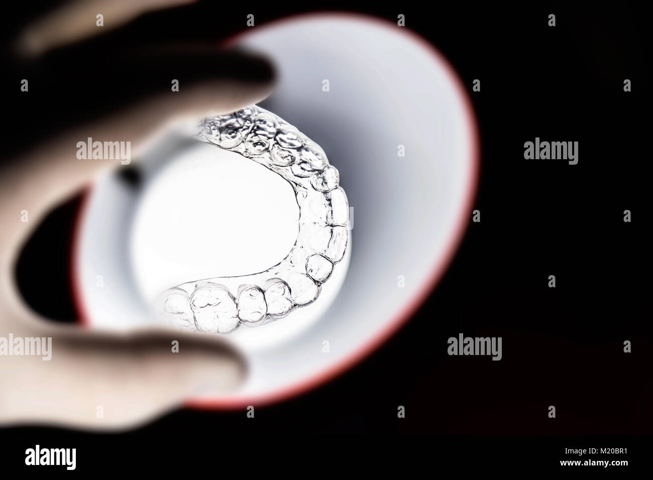 Isolated invis aligner view from studio Stock Photo - Alamy