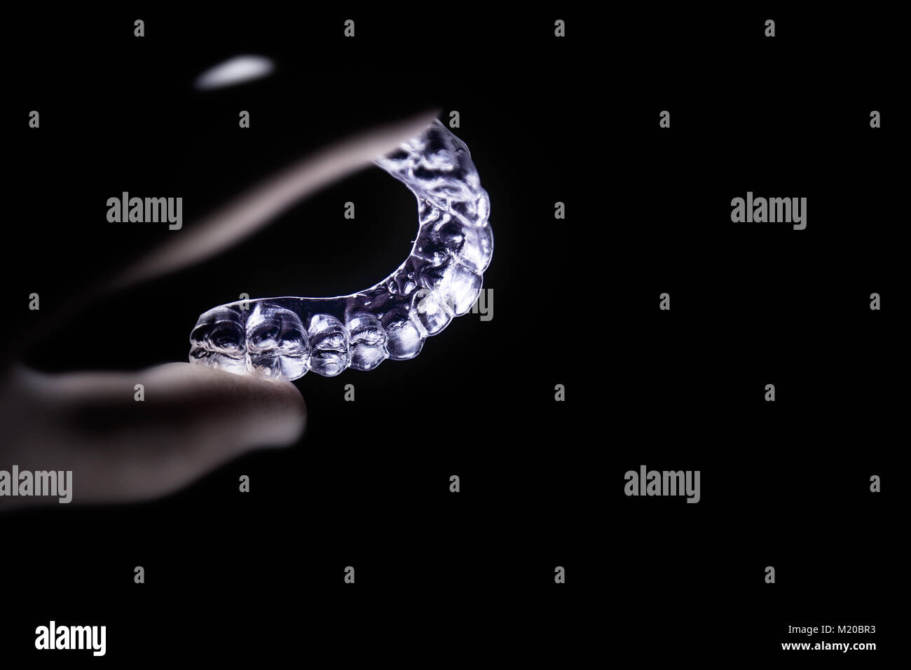 Isolated invis aligner view from studio Stock Photo - Alamy