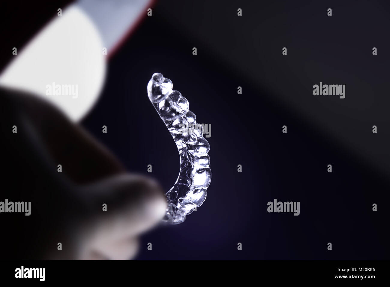 Isolated invis aligner view from studio Stock Photo - Alamy
