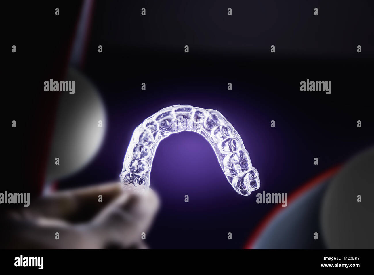 Isolated invis aligner view from studio Stock Photo - Alamy