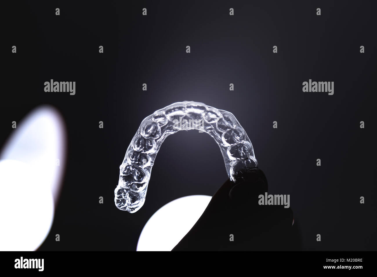 Isolated invis aligner view from studio Stock Photo - Alamy