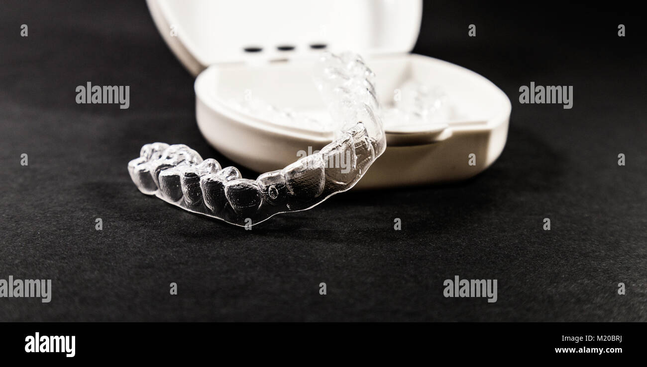 Isolated invis aligner view from studio Stock Photo - Alamy