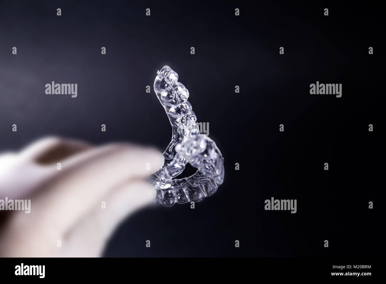 Isolated invis aligner view from studio Stock Photo - Alamy