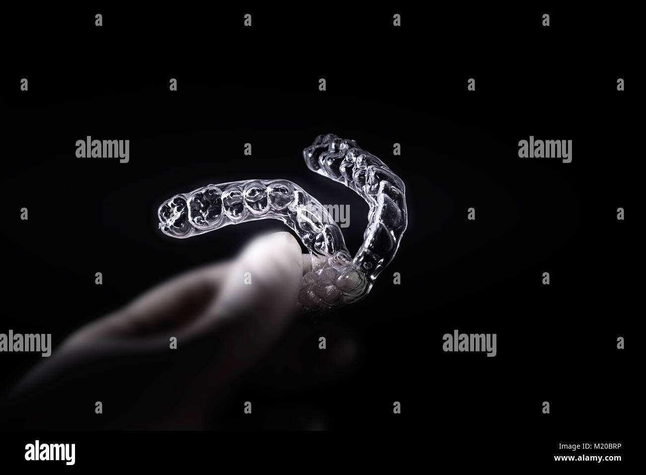 Isolated invis aligner view from studio Stock Photo - Alamy