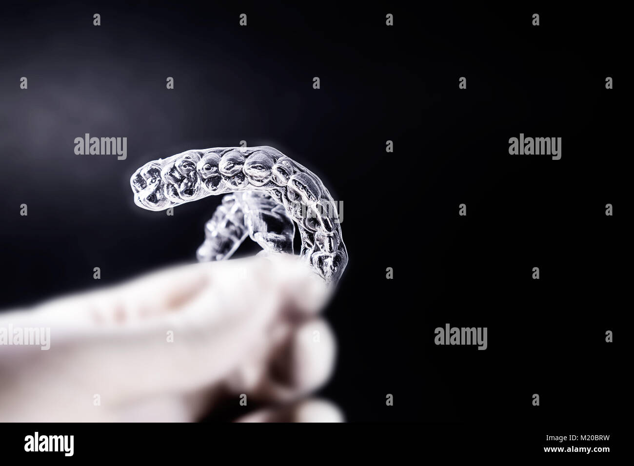 Isolated invis aligner view from studio Stock Photo - Alamy