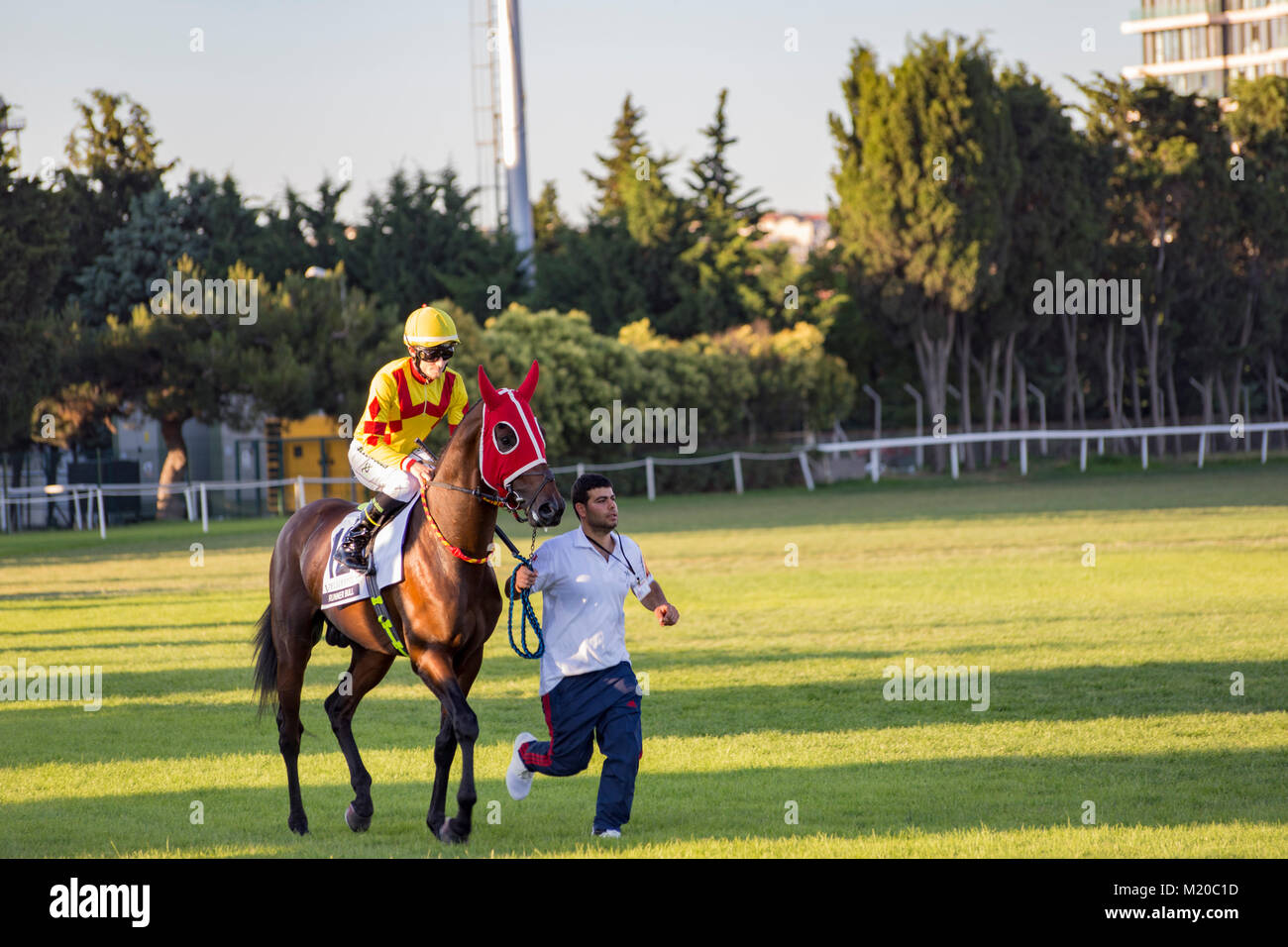 Istanbul, June 25, 2017; Gazi run view from Turkey, Most known Horse ...