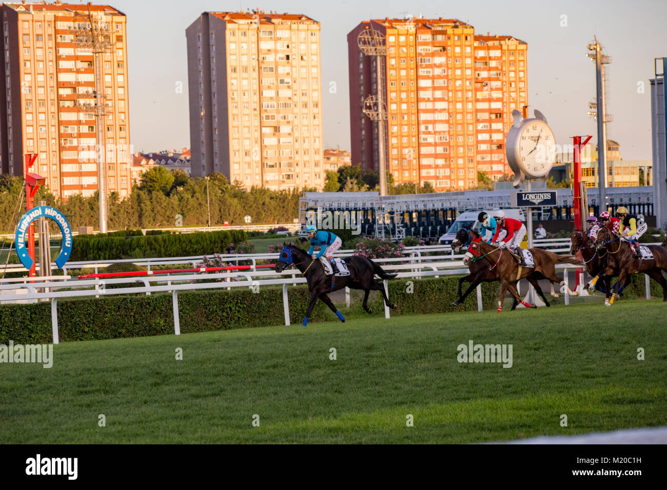 Istanbul, June 25, 2017; Gazi run view from Turkey, Most known Horse ...