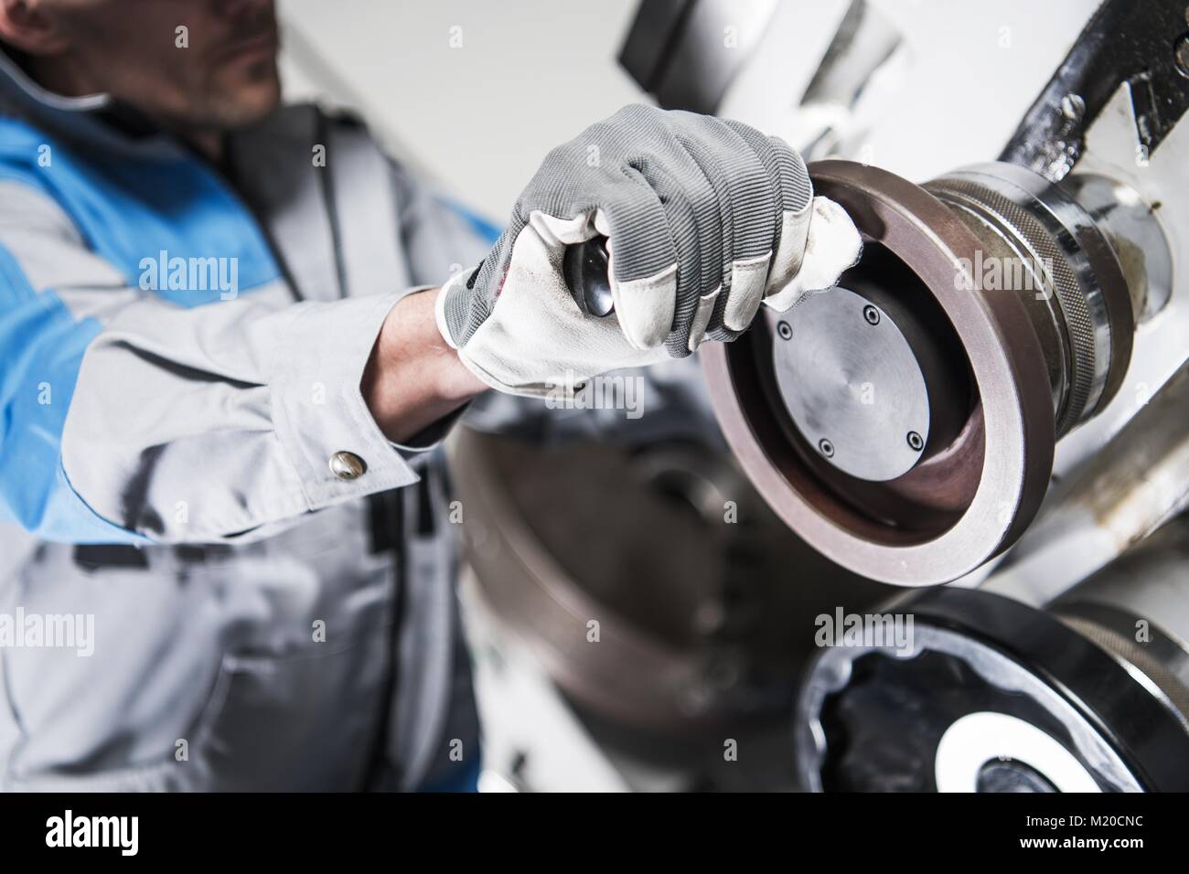 Turret lathe operator hi-res stock photography and images - Alamy
