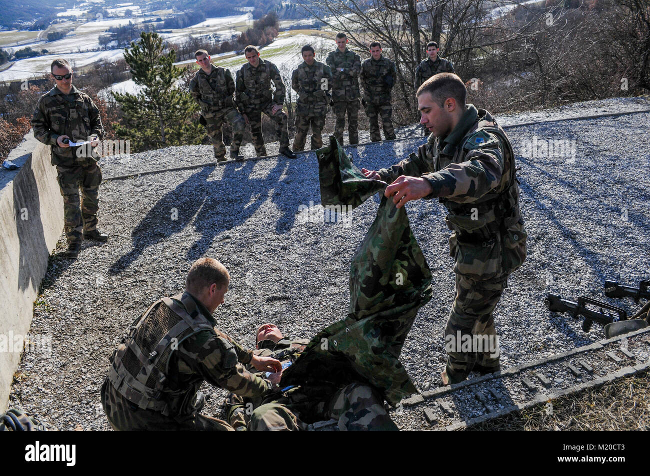 Young French Volunteers at CFIM (Initial Military Training Center) in ...