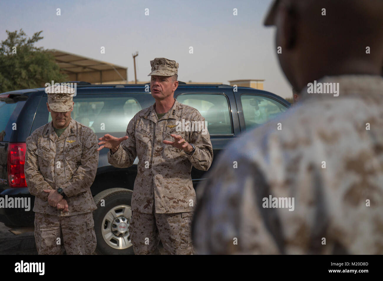UNDISCLOSED LOCATION, Middle East – Lt. Gen. William D. Beydler (middle ...
