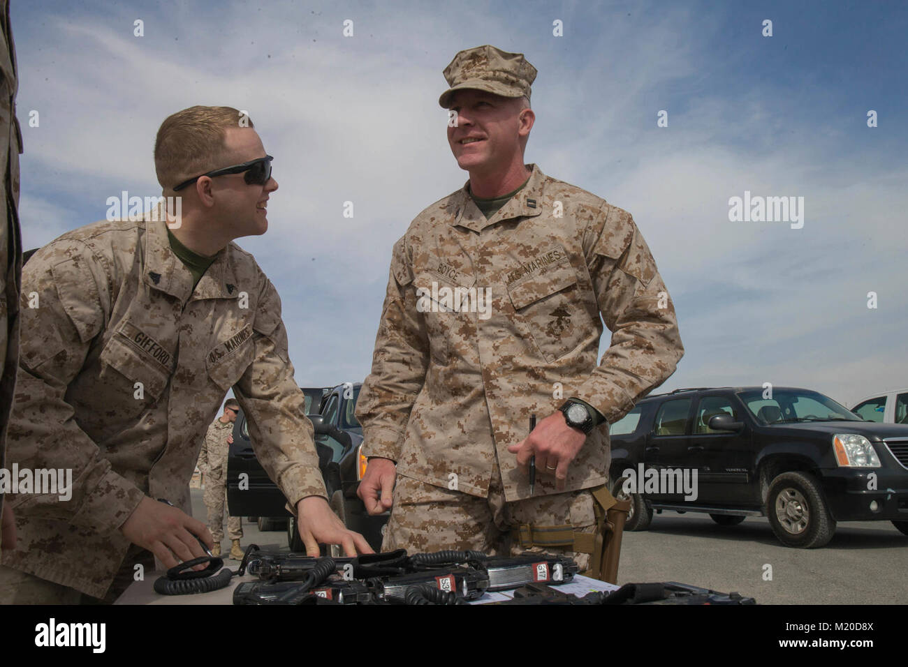 UNDISCLOSED LOCATION, Middle East – U.S. Marine Capt. Lee A. Boyce, Aide-de-Camp, Marine Corps ...
