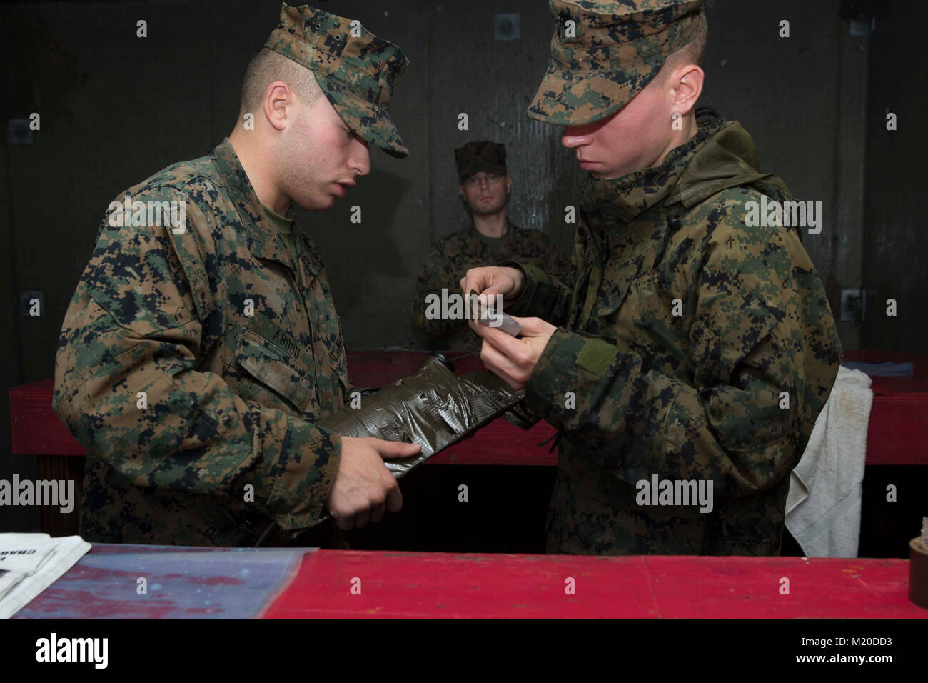 Marines in an Assaultman Course with the Infantry Training Battalion ...