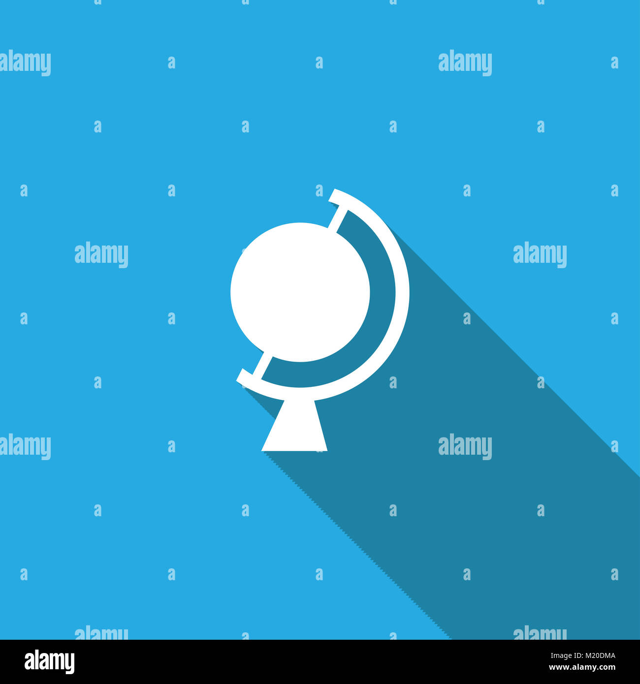 globe icon on white background , Earth , vector Stock Photo - Alamy