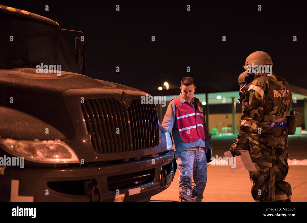 Senior Airman Barry Troe and Senior Airman Bradley Veley, 55th ...