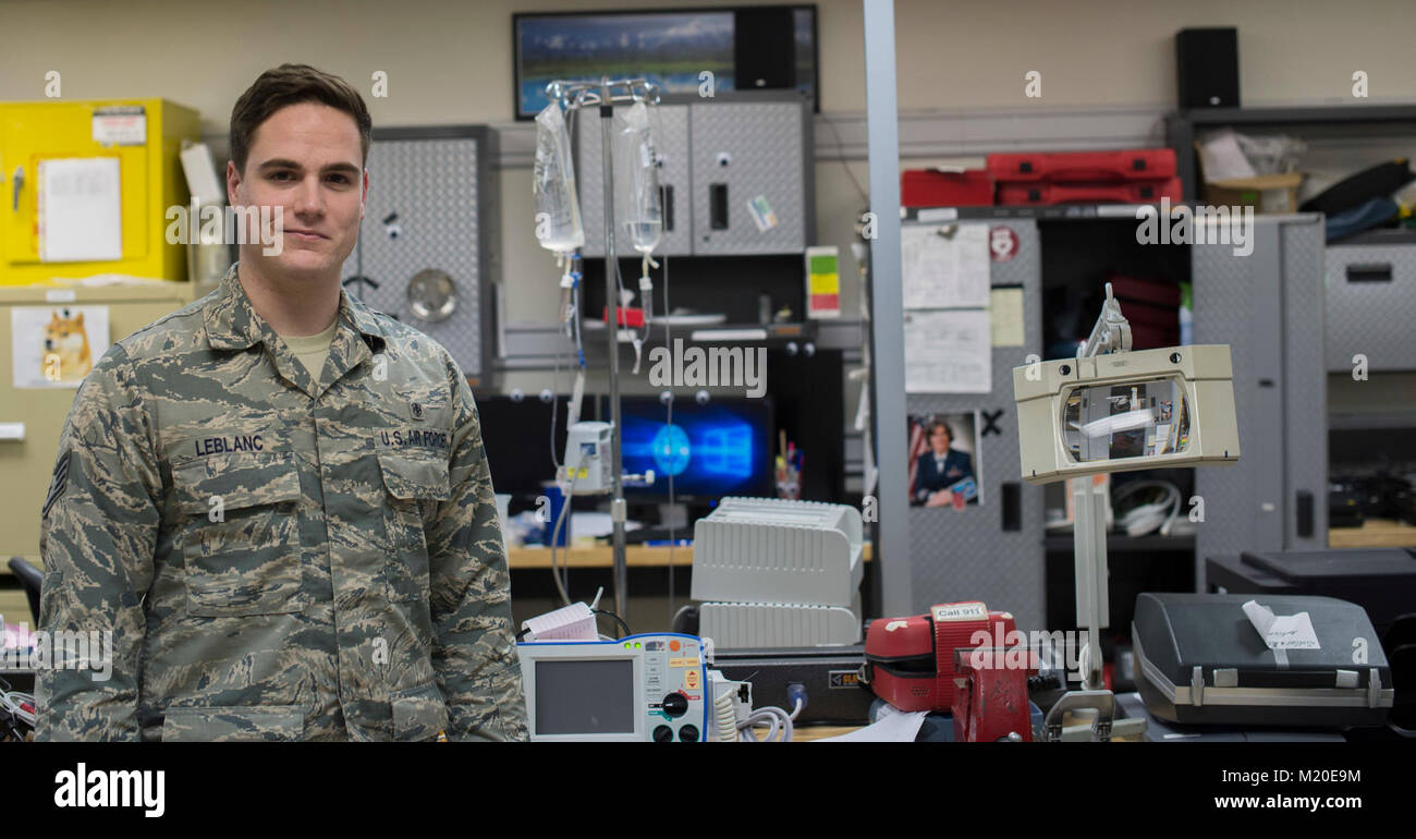 U.S. Air Force Staff Sgt. Jeremy LeBlanc, a 35th Medical Support ...
