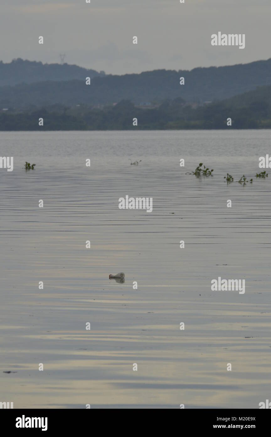 Pollution on south american river Stock Photo - Alamy