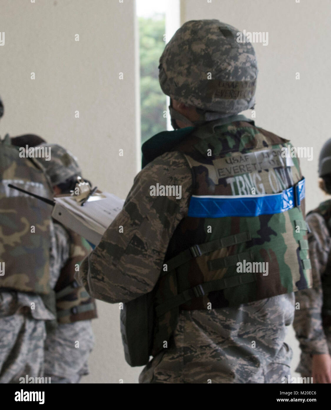A member of the 18th Medical Group oversees training Jan. 26, 2018, at ...