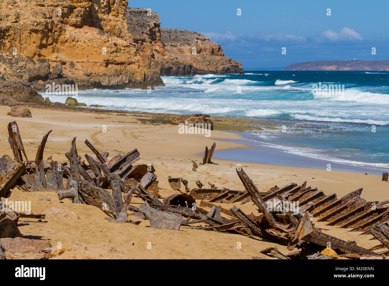 The iconic shipwreck of the SS Ferret and Ethel had the sand uncovered ...