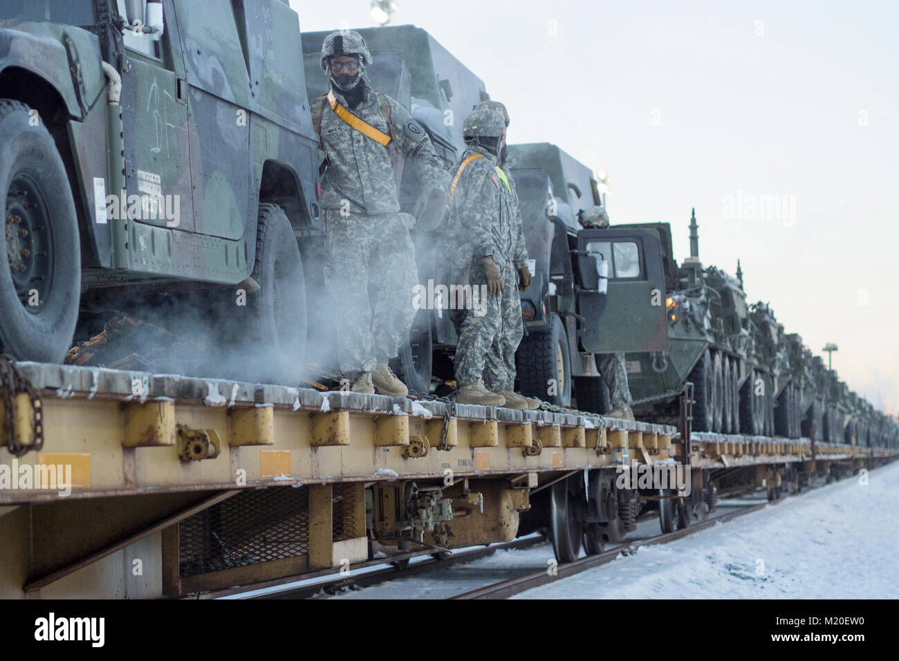 Soldiers assigned to the 1st Stryker Brigade Combat Team, 25th Infantry ...