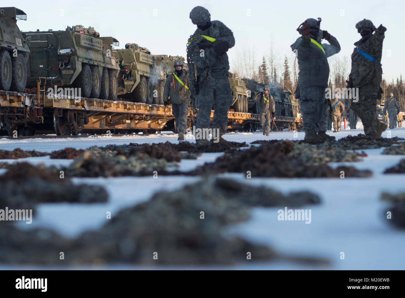 Soldiers assigned to the 1st Stryker Brigade Combat Team, 25th Infantry ...