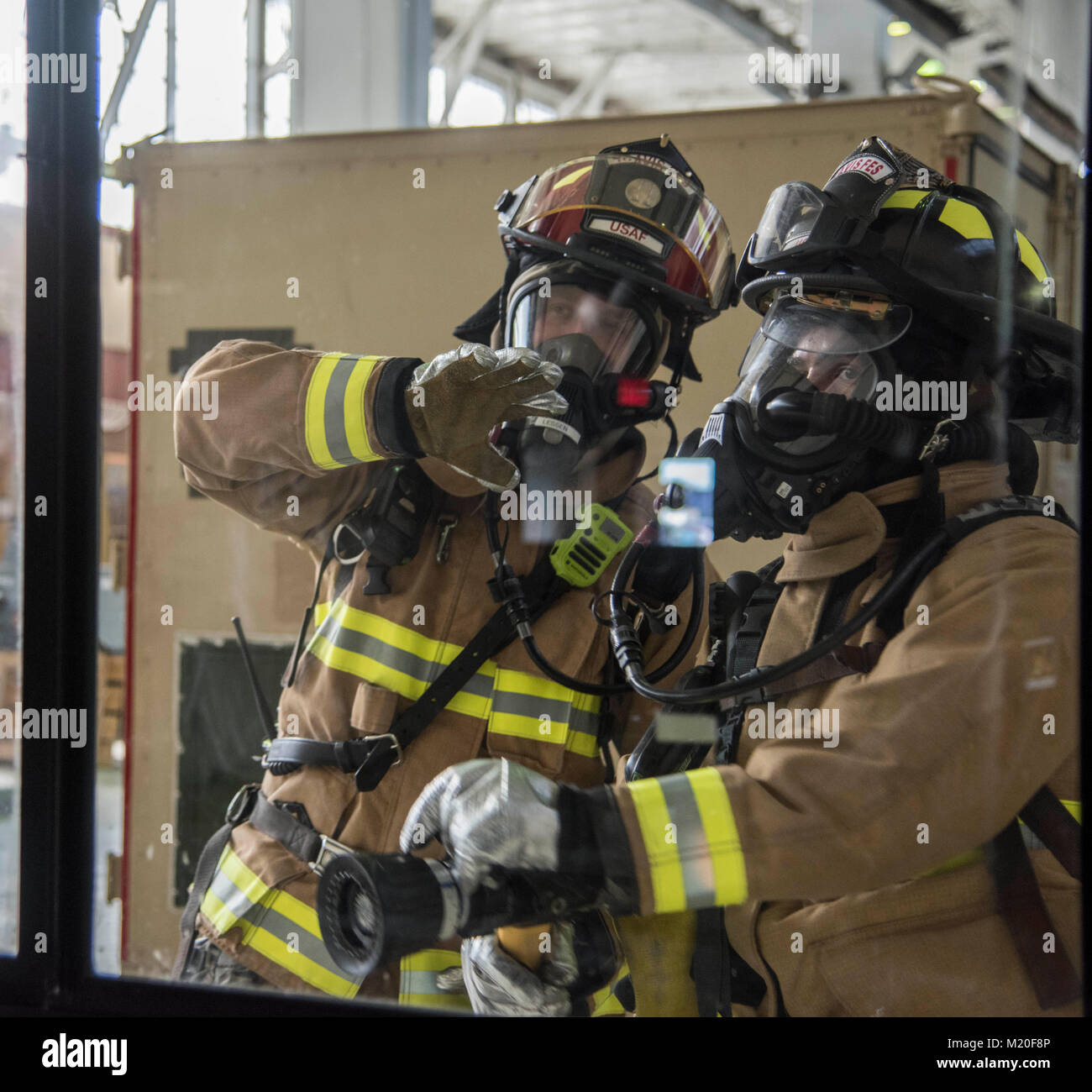 Airmen from the 60th Civil Engineer fire emergency services flight ...