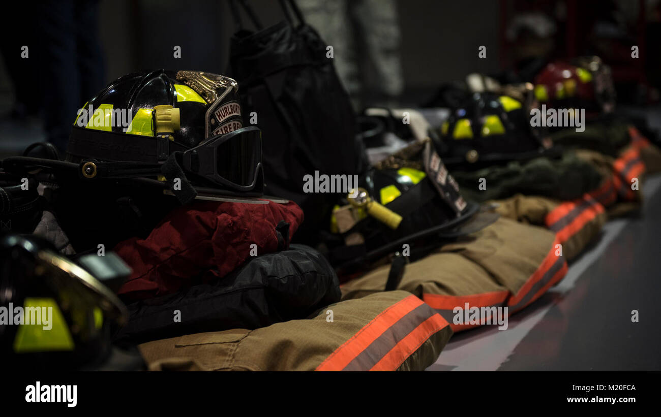 Firefighters with the 1st Special Operations Civil Engineer Squadron ...
