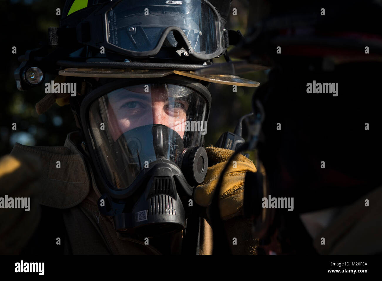 Firefighters with the 1st Special Operations Civil Engineer Squadron ...