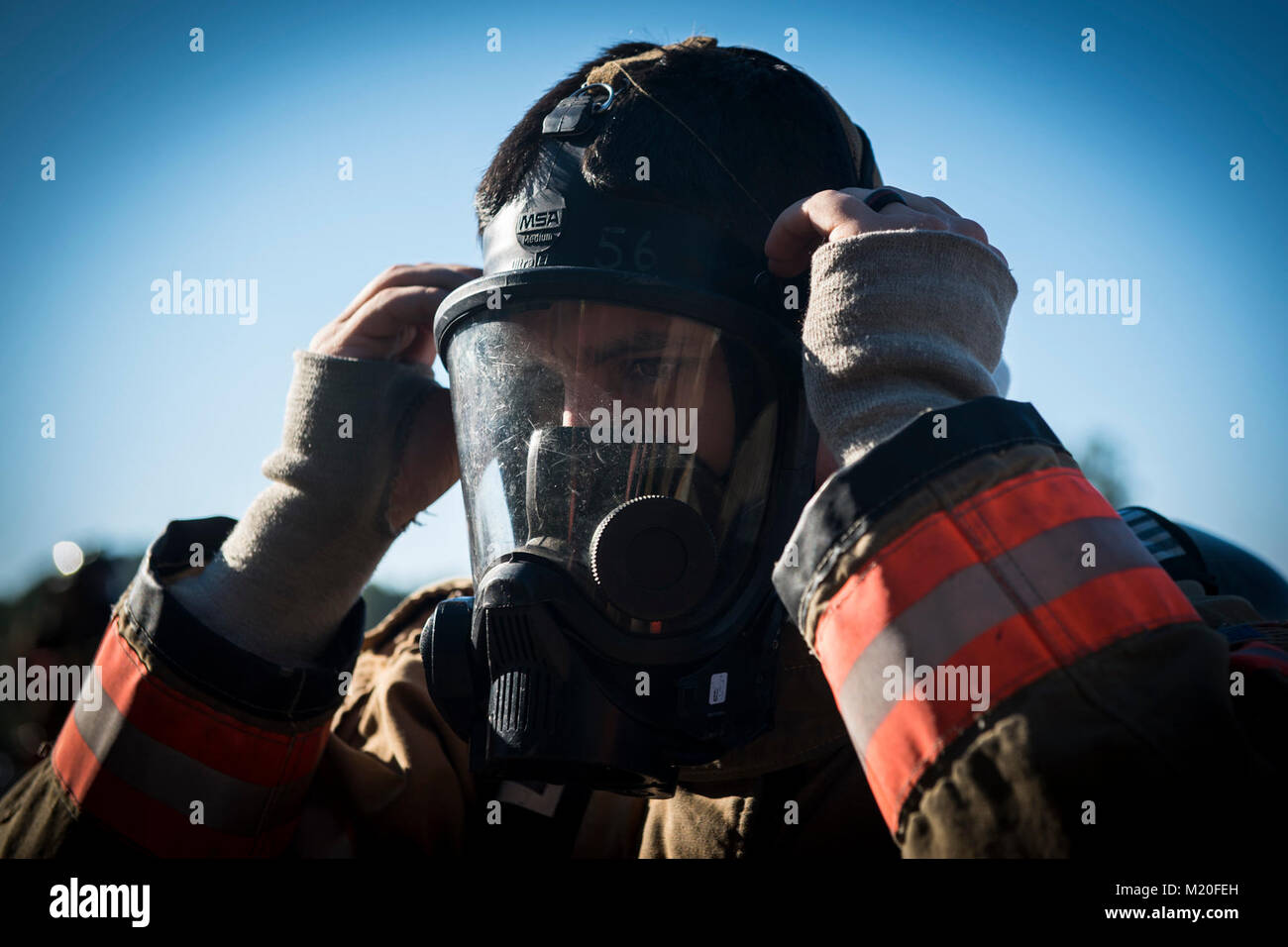 Firefighters with the 1st Special Operations Civil Engineer Squadron ...