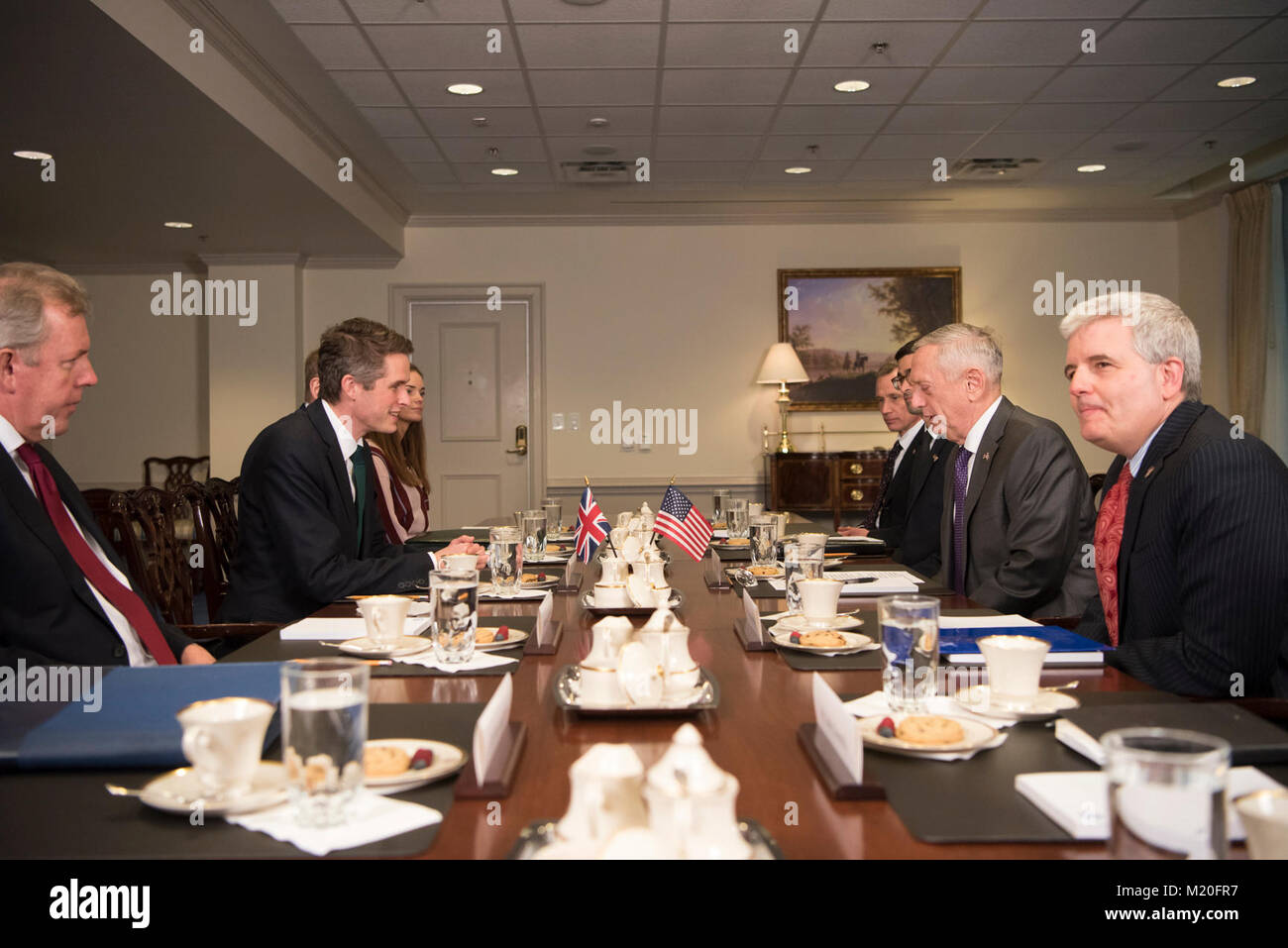 Defense Secretary James N. Mattis meets with the United Kingdom’s ...