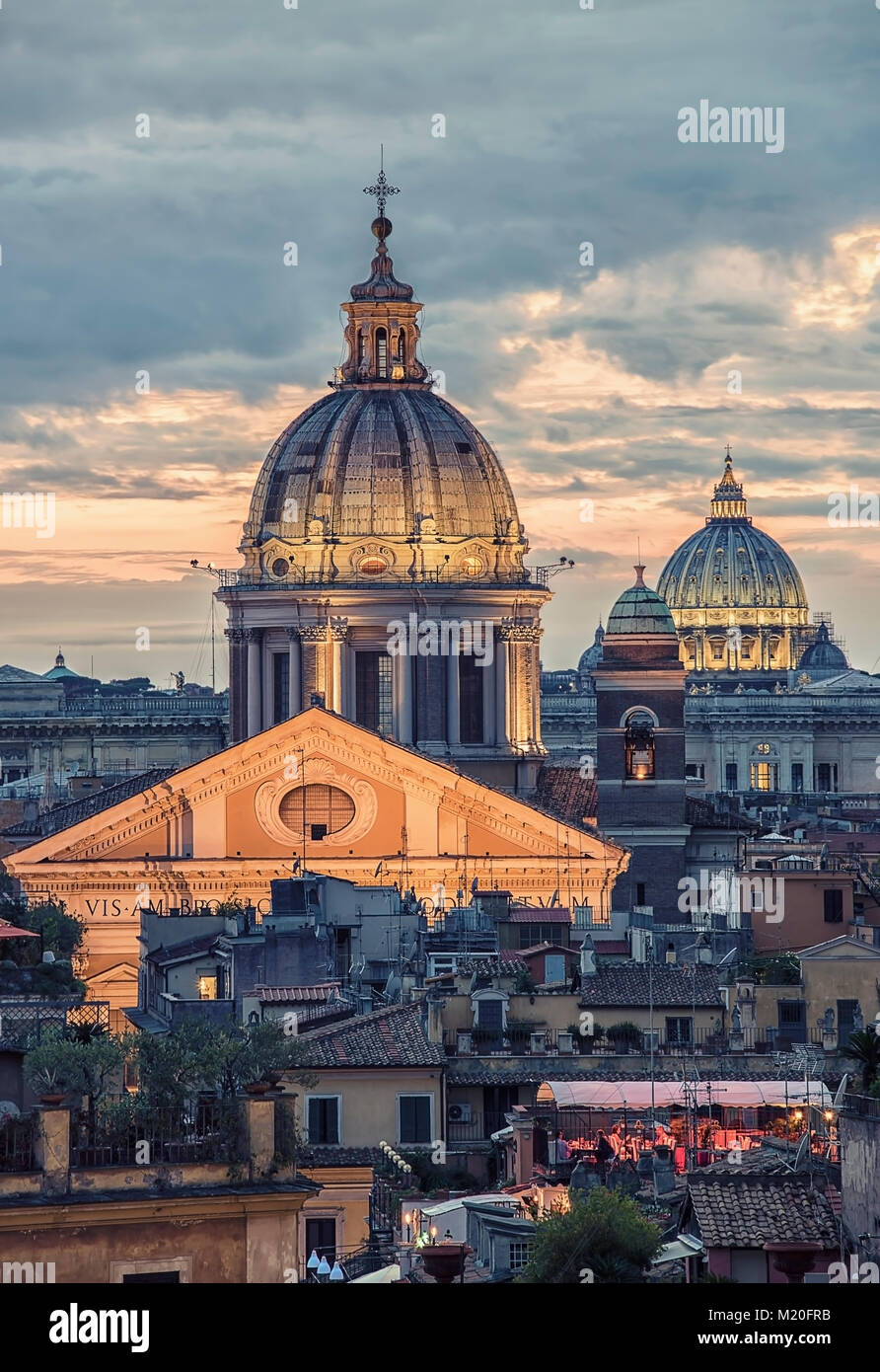 City of Rome at sunset Stock Photo - Alamy