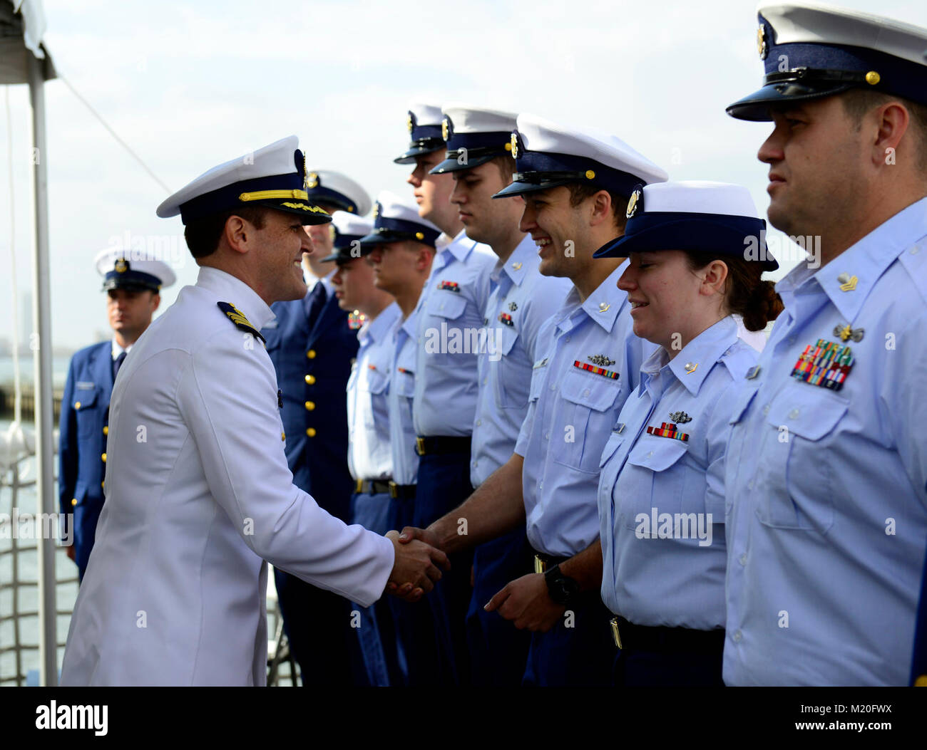 Cmdr. Timothy Sommella, commanding officer of the Coast Guard Cutter ...