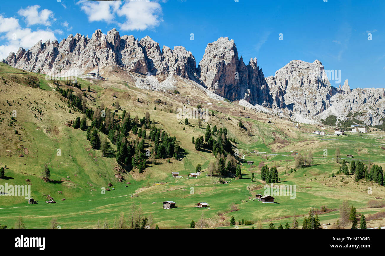 Val Gardena in Italian Dolomites Stock Photo - Alamy