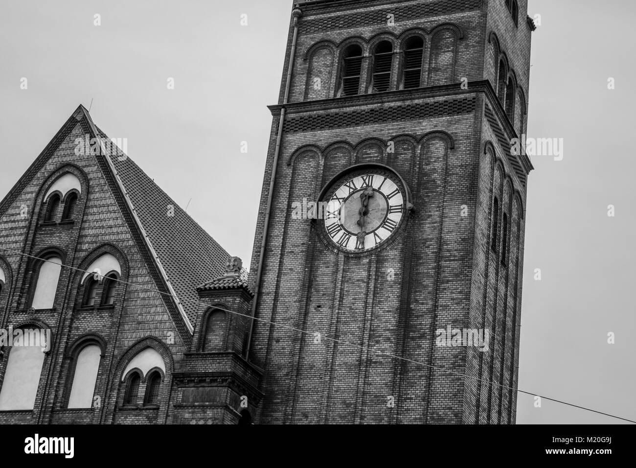 Clock tower roof Black and White Stock Photos & Images - Alamy
