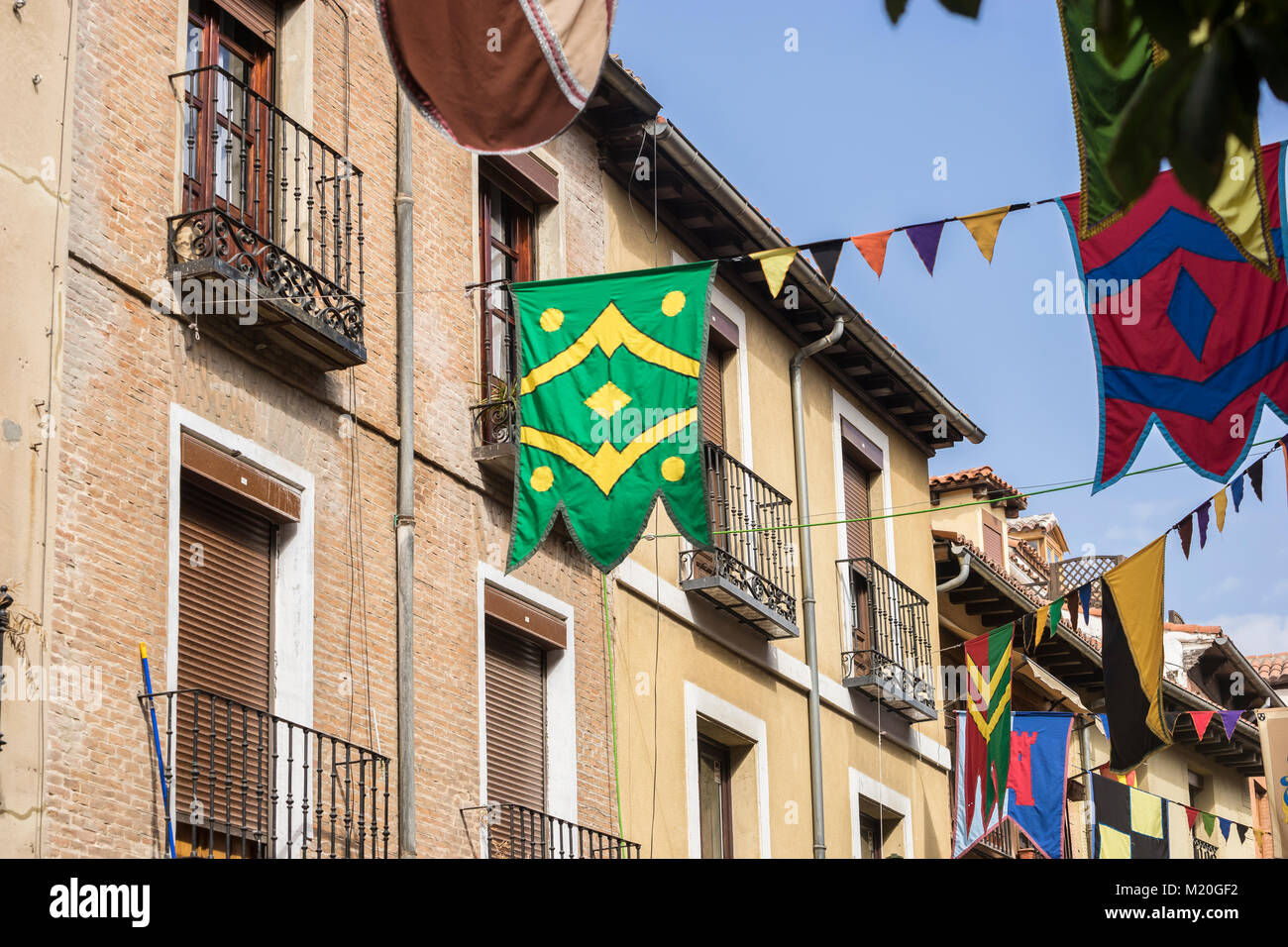 traditional medieval festival in the streets of Alcala de Henares ...