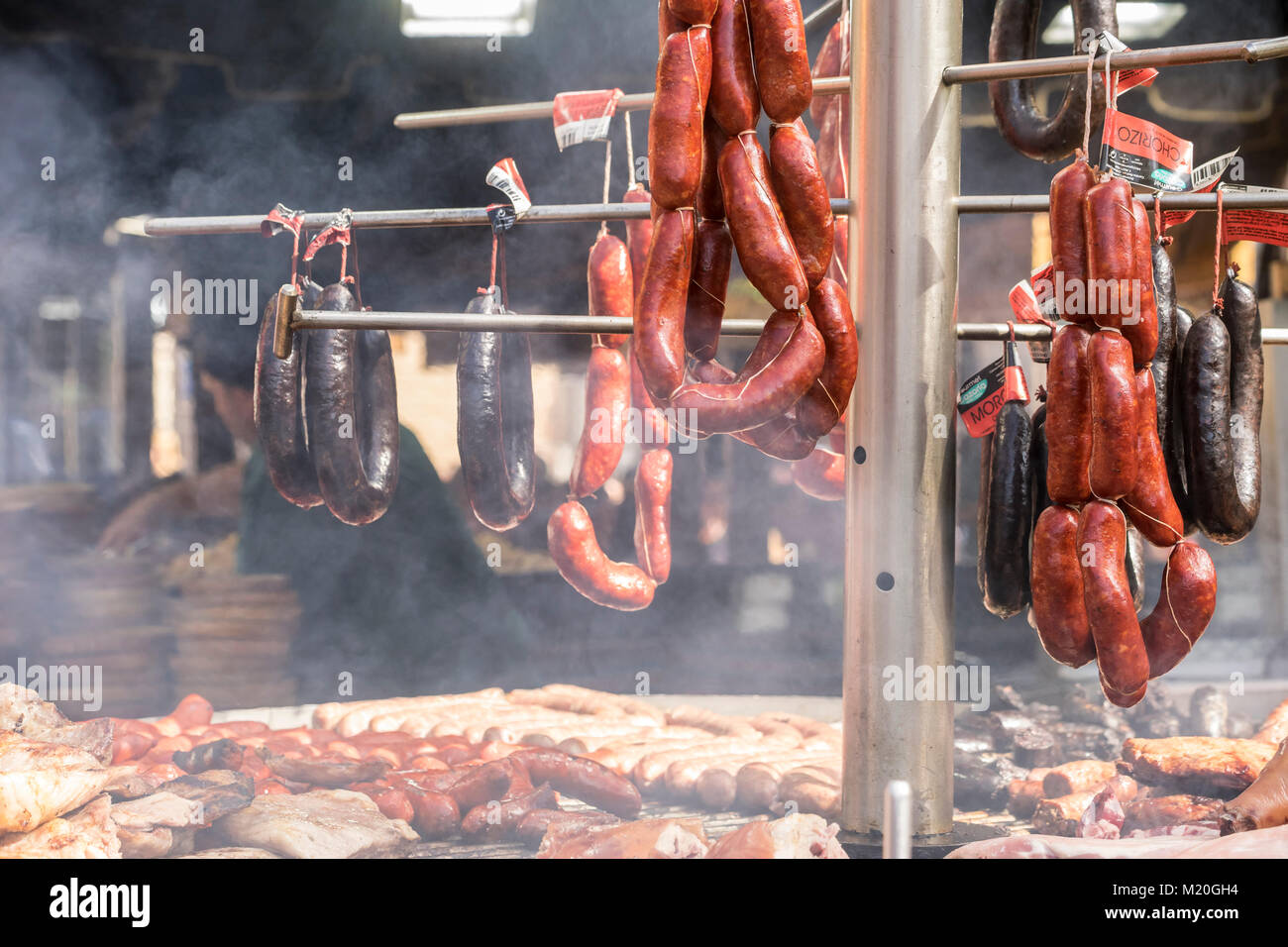 Sausage, medieval barbecue in the traditional festivals of Alcalá de ...