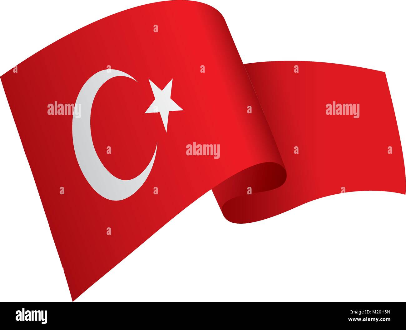 Turkey flag vector hi-res stock photography and images - Alamy