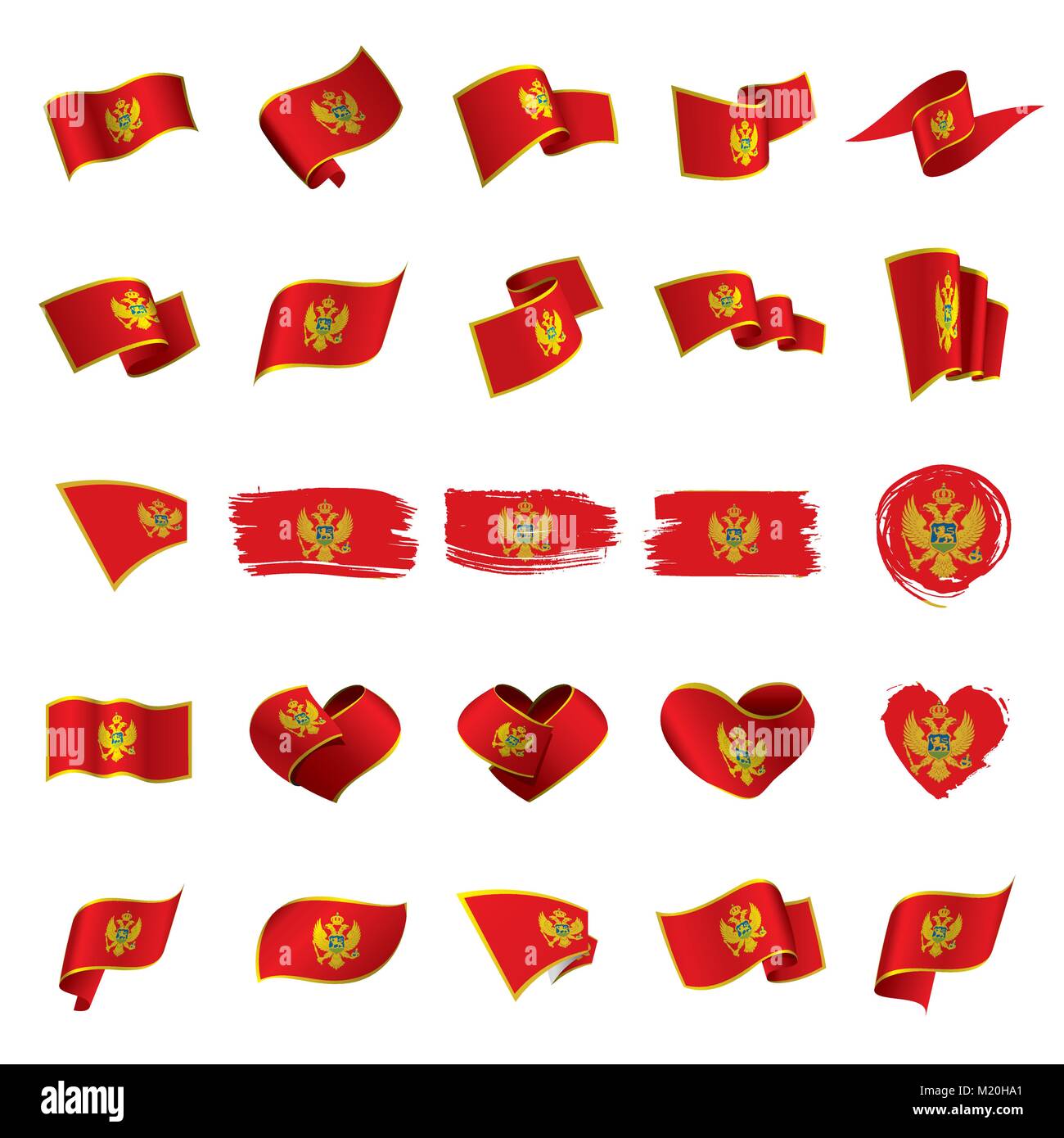 montenegro flag, vector illustration Stock Vector Image & Art - Alamy
